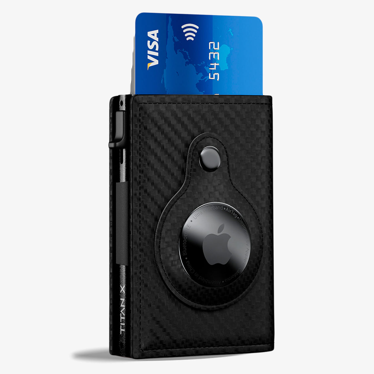 Airtag Trifold Wallet I Leather & Aluminum Wallet