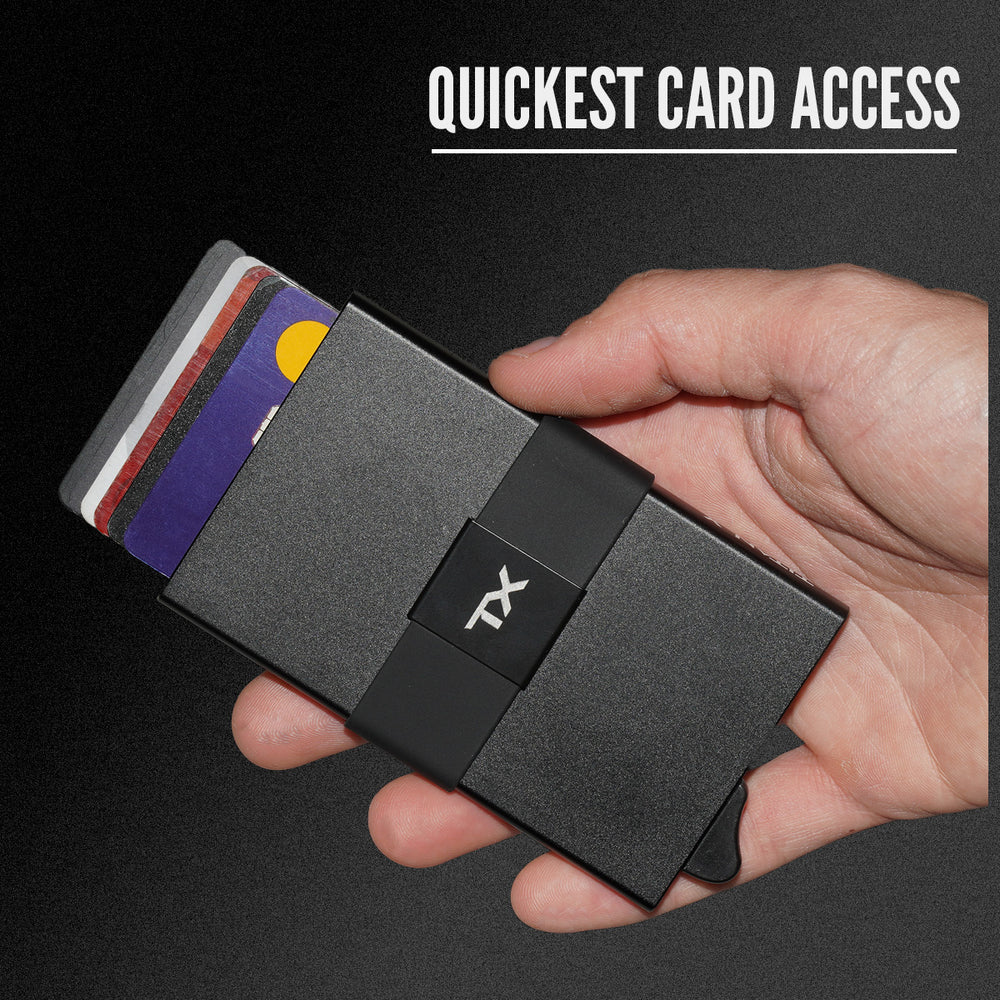 Hybrid Wallet | RFID-blocking Metal & Leather Wallet
