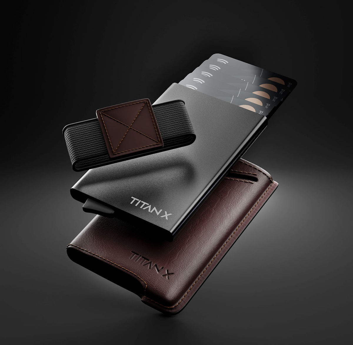Hybrid Wallet | RFID-blocking Metal & Leather Wallet