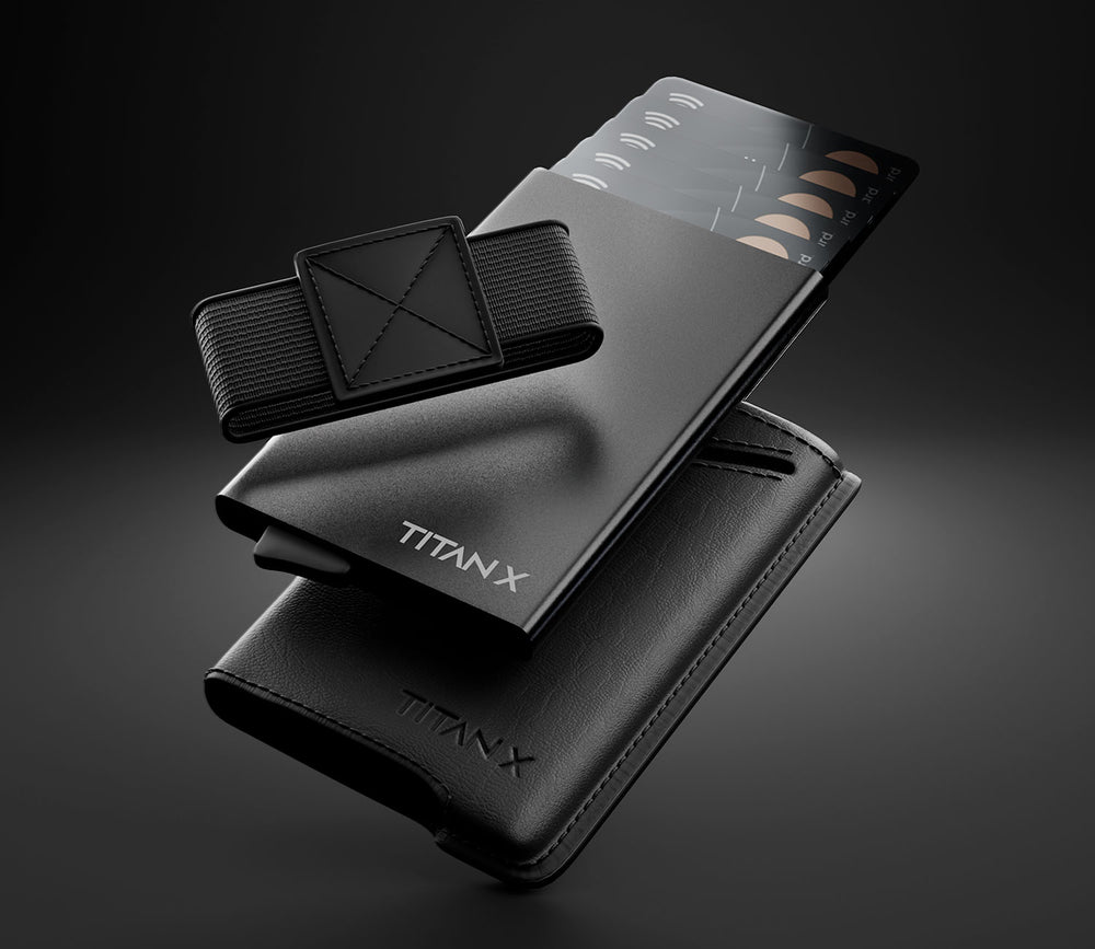 Hybrid Wallet | RFID-blocking Metal & Leather Wallet